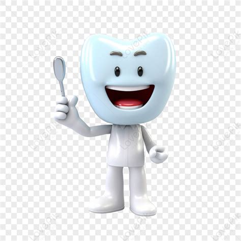 간호사는 치아의 바깥쪽을 설명합니다 3d 캐릭터 일러스트 의료 만화 의료 3d Png 일러스트 무료 다운로드 Lovepik