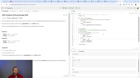 Product Of Array Except Self Pt 2 Youtube