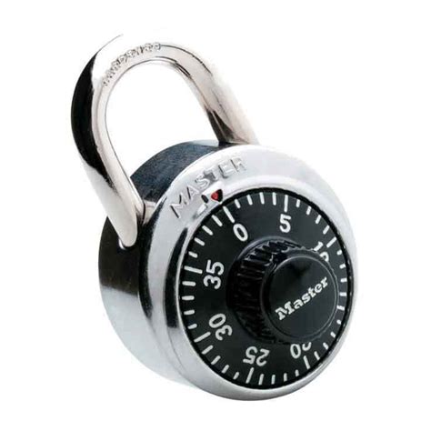 Master Lock Model No 1500d 1 78in 48mm Wide Combination Dial