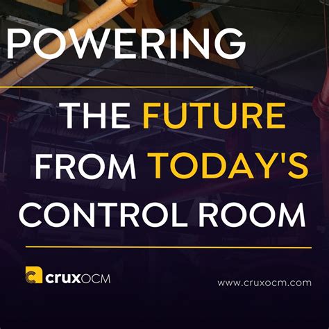 Cruxocm On Linkedin Cruxocm Futurecontrolroom Advancedcontrolroom Pipebot Pipeline