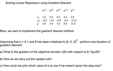 Solved Solving Linear Regression Using Gradient Solutioninn