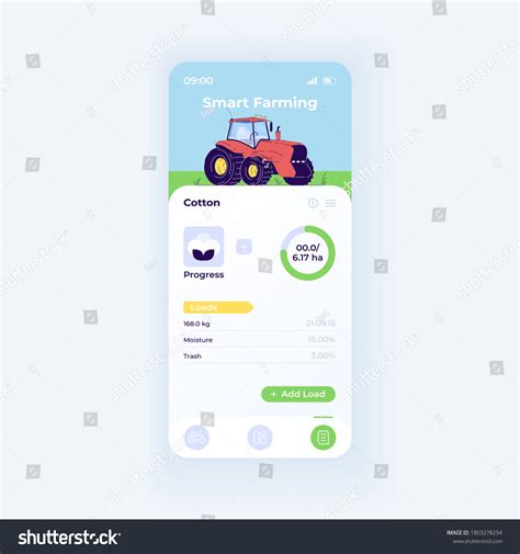 Smart Farming App Smartphone Interface Vector Stock Vector Royalty Free 1803278254 Shutterstock