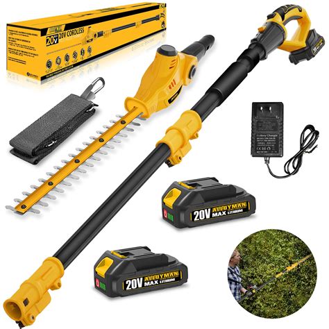 Alloyman 20v Max Pole Hedge Trimmertelescoping Pole