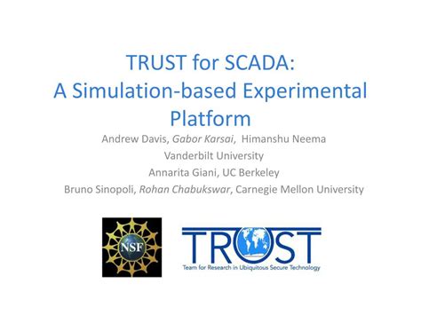 Ppt Trust For Scada A Simulation Based Experimental Platform