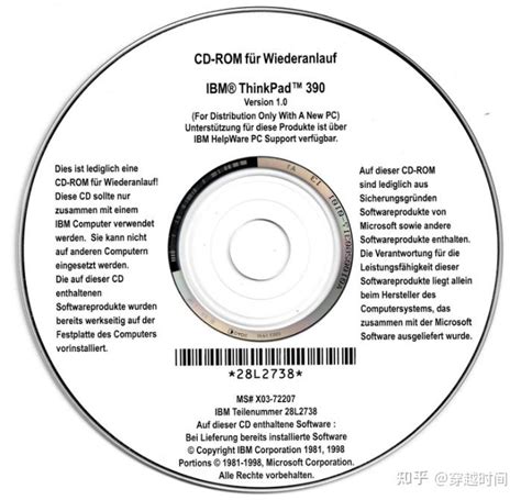 穿越时间·ibm Thinkpad 390 390e 390x Recovery Cd操作系统恢复光盘 知乎
