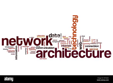 Network Architecture Word Cloud Concept Stock Photo Alamy