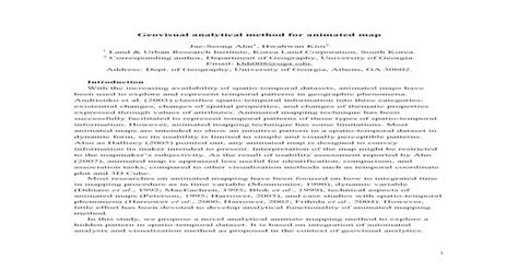 Analytic Animated Map Visual