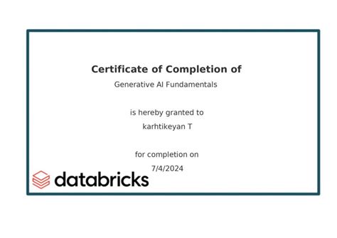 Karthikeyan T On Linkedin Generativeai Databricks Ai Innovation