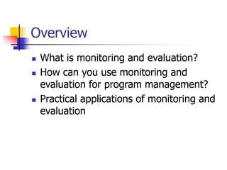 M E Intro Is About The Monitoring Ppt