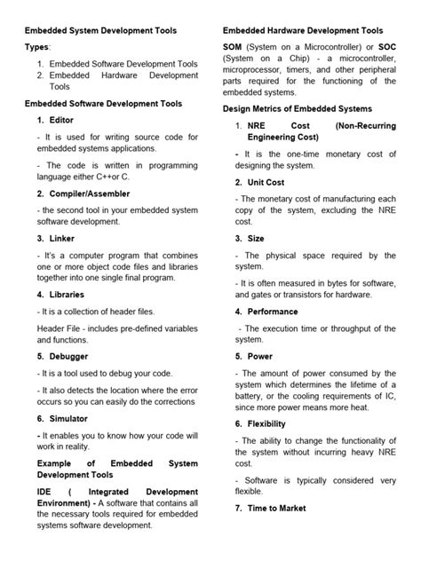 Embedded System Reviewer Pdf Embedded System Programming