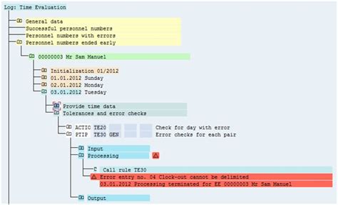 Determination Of First Clock In Last Clock Out In Positive Time Evaluation Free SAP Online