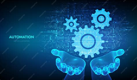 Premium Vector Automation And Iot Software Concept Gears Icons Made