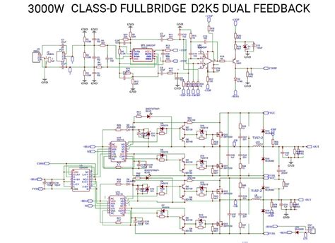 3000w High Power Amplifier Class D Circuit Diagram