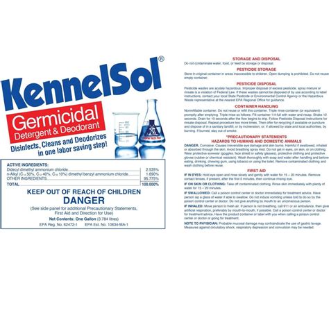 Kennelsol Germicidal Detergent And Deodorant 1 Gallon On Sale