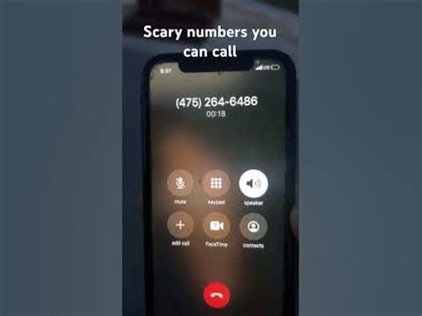 Scary Numbers You Can Call Youtube