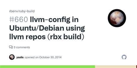 Llvm Config In Ubuntu Debian Using Llvm Repos Rbx Build Issue 660