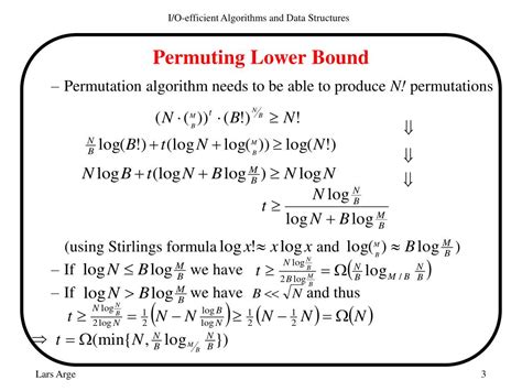 Ppt Io Efficient Permutation Algorithms Lower Bounds And