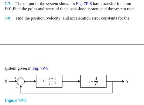 Solved 7 7 The Output Of The System Shown In Fig 7p 8 Has