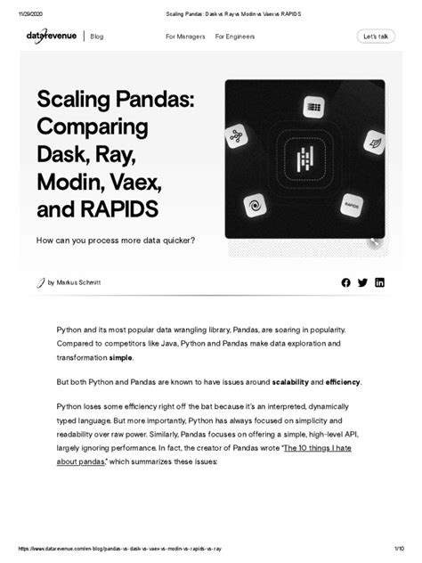 scaling pandas dask vs ray vs modin vs vaex vs rapids pdf graphics processing unit