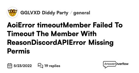 `aoierror Timeoutmember Failed To Timeout The Member With Reason