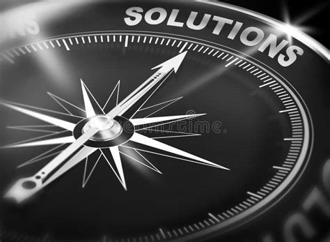 Solutions Compass Assurance Concept 3d Stock Illustration