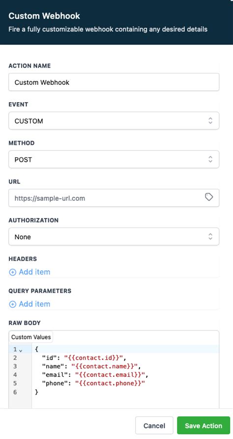 How To Use The Custom Webhook Venderflow Premium Workflow Action