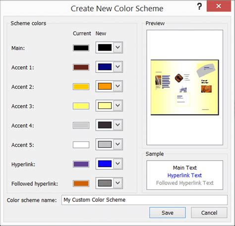 Custom Color Schemes In Publisher Tutorial