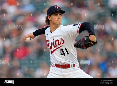 Minnesota Twins Starting Pitcher Joe Ryan Works During The Second Inning Of The Teams Baseball