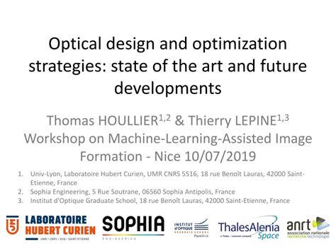 Pdf Optical Design And Optimization Strategies State Of The Art And