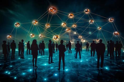 Premium Photo Networking And Collaboration For Innovation And Work Cooperation