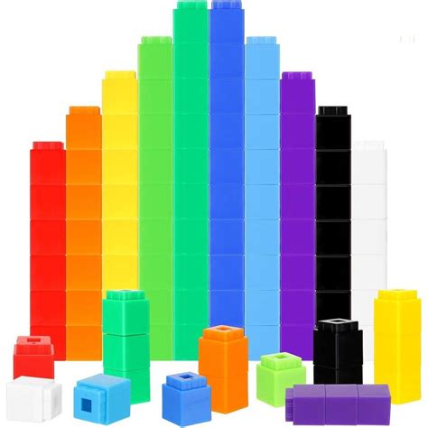 Jenaai 200 Pieces Linking Cubes For Math Counting Cubes Plastic Tiktok Shop