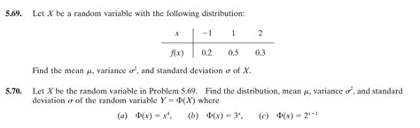 Solved 570 Let X Be The Random Variable In Problem 569