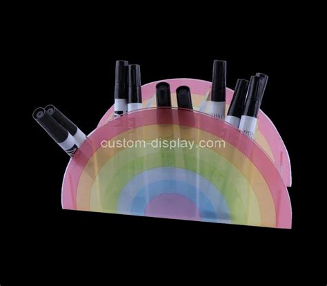 Oem Supplier Customized Table Top Acrylic Pen Holder Plexiglass Organizer