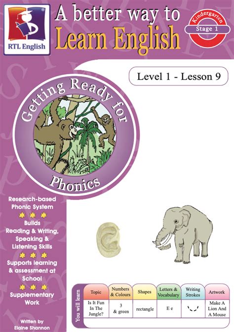 Level 1 Lesson 9 Getting Ready For Phonics
