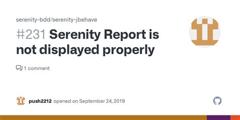 Serenity Report Is Not Displayed Properly Issue Serenity Bdd Serenity Jbehave GitHub