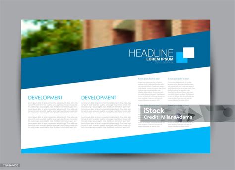 전단지 브로셔 빌보드 템플릿 디자인 가로 방향 교육 프리 젠 테이 션 웹 사이트 A4 용지에 대한 스톡 벡터 아트 및 기타 이미지 A4 용지 가리기 간판 Istock