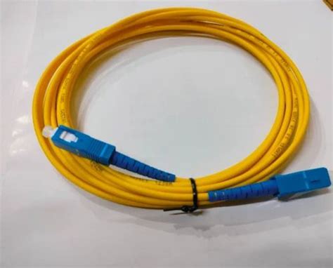 2 Core SC PC To SC PC Patch Cord LSZH Yellow At Best Price In Bengaluru ID 2851293429573