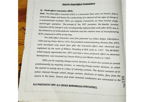 Electronics St Semester Studocu