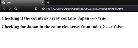 How To Use Array That Include And Check An Object Against A Property Of An Object Geeksforgeeks