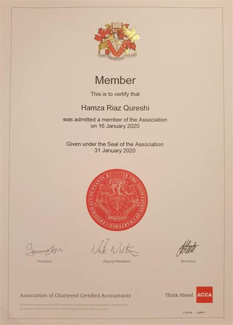 Hamza Qureshi On Linkedin Acca Member Milestone 128 Comments