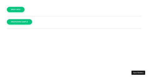 Dropdown Codesandbox