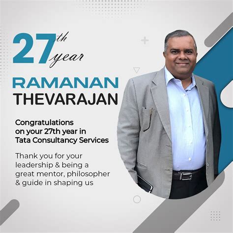 Ramanan Thevarajan On Linkedin Thanks You Tata Consultancy Services Its Been A Great Journey