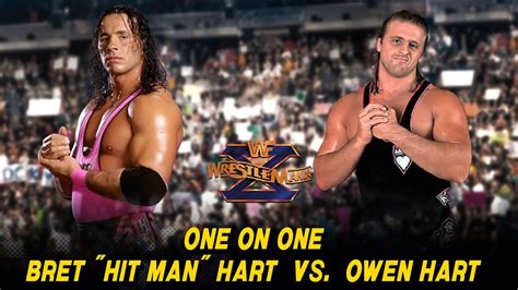 Bret Hart Vs Owen Hart Wrestlemania 10 Youtube