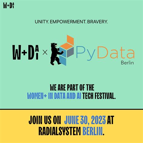 Pydata On Twitter Rt Pydataberlin We Are Excited To Be Community