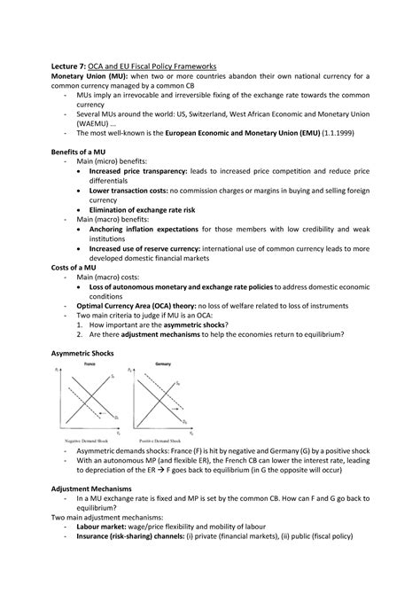 Mfp Lecture 7 Warning Tt Undefined Function 32 Lecture 7 Oca And Eu Fiscal Policy