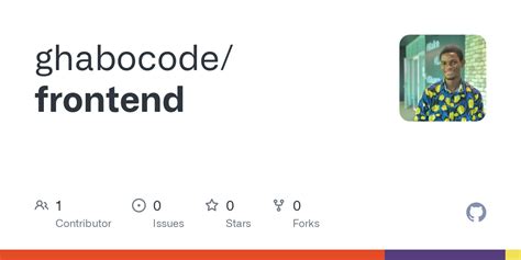 GitHub Ghabocode Frontend
