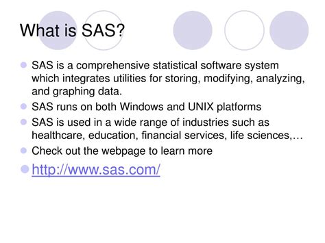 ppt introduction to sas powerpoint presentation free download id