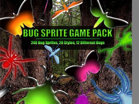 Bug Sprites Game Pack 2d Nature Unity Asset Store