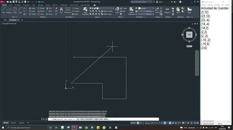 Coordenadas Del Autocad Youtube