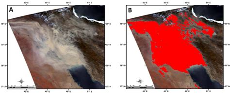 Evaluation Of The Developed Dust Detection Method A Modis True Color Download Scientific